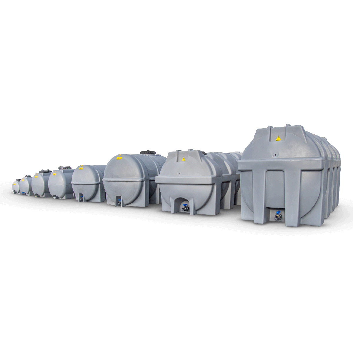 Green HDPE tank, 5000 L, density 1300 kg/m3 (EP) | Water tank - HDPE | Tanks