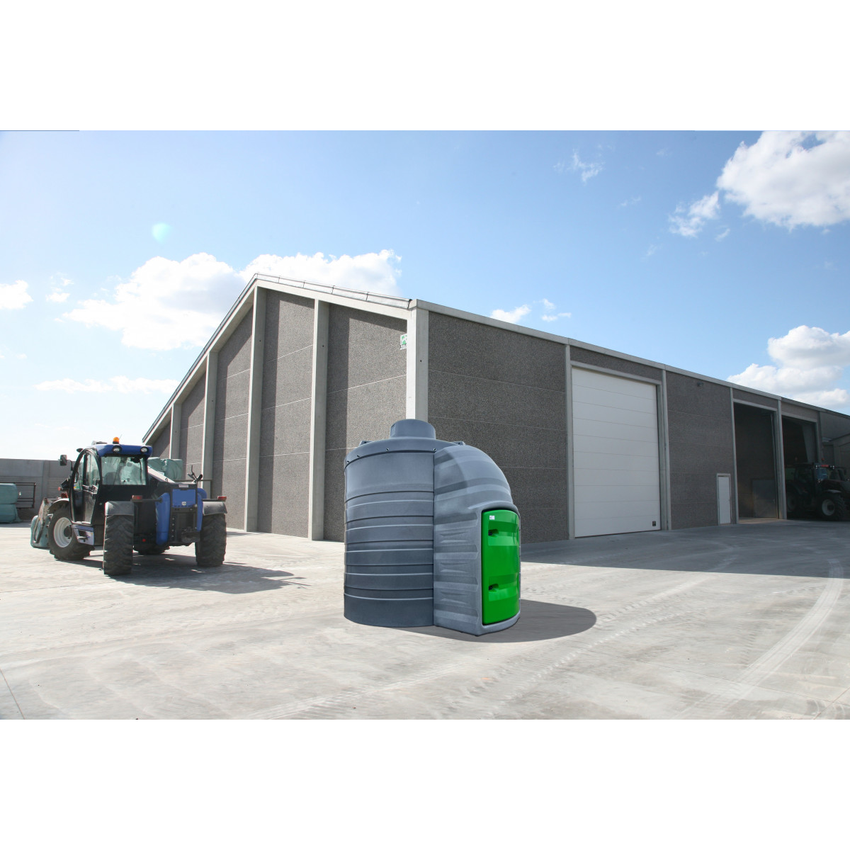 HDPE double wall vertical fuel station 2500 liters