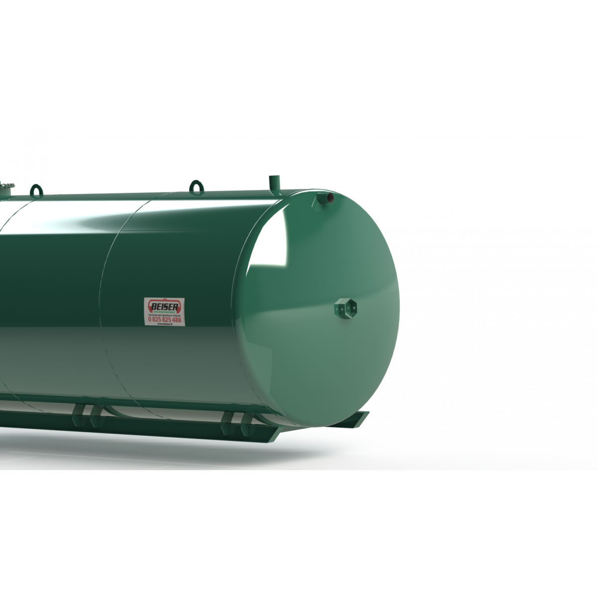 Buried single wall rainwater collection station, 80 000L with pump