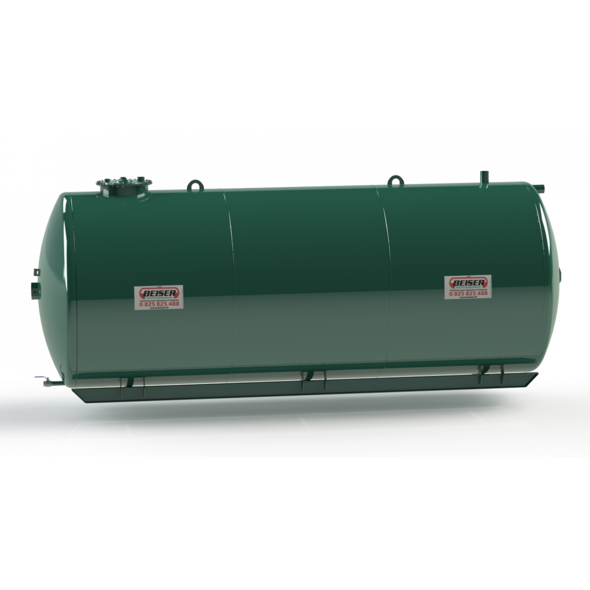 Buried single wall rainwater collection station, 80 000L with pump