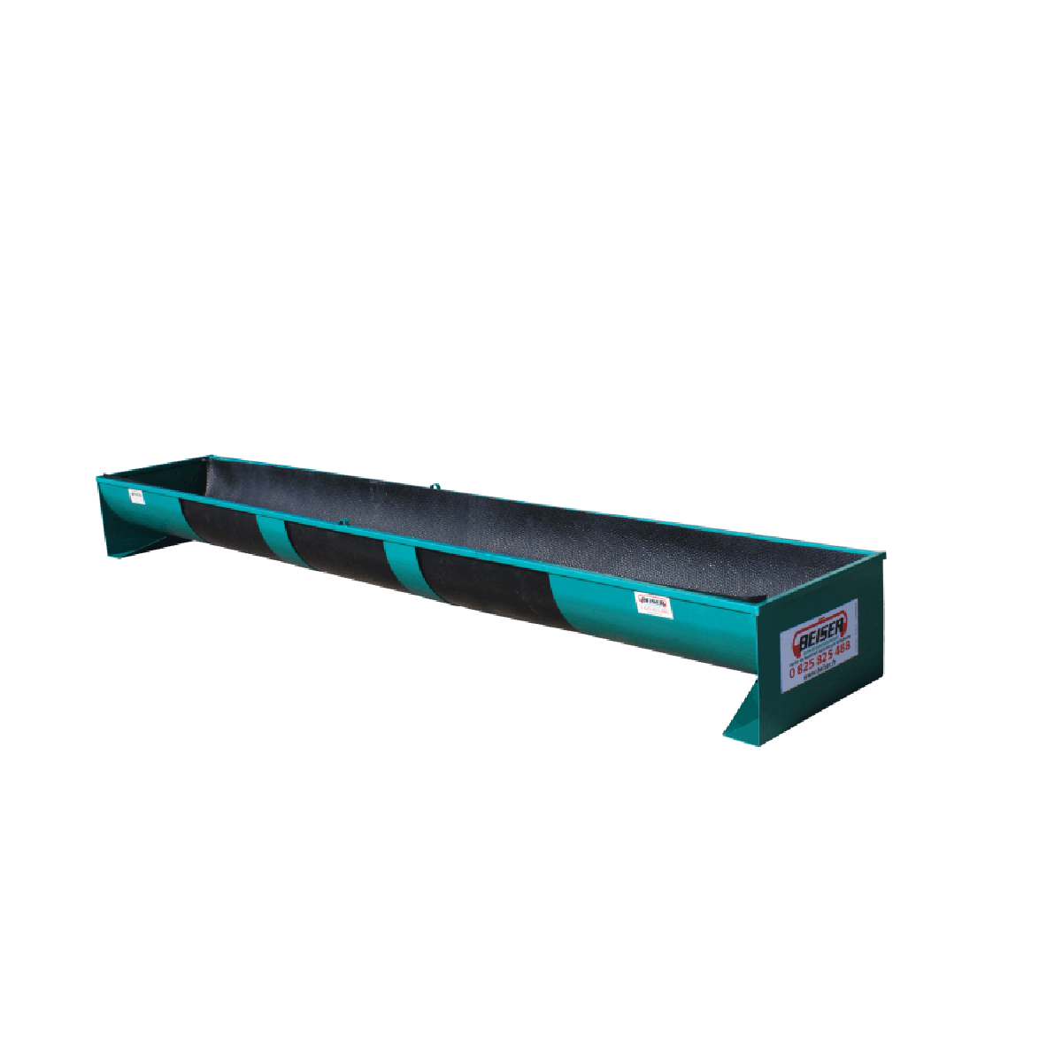 Rubber-coated trough 5m Ø 1000 mm (With reinforced hammered mat ...