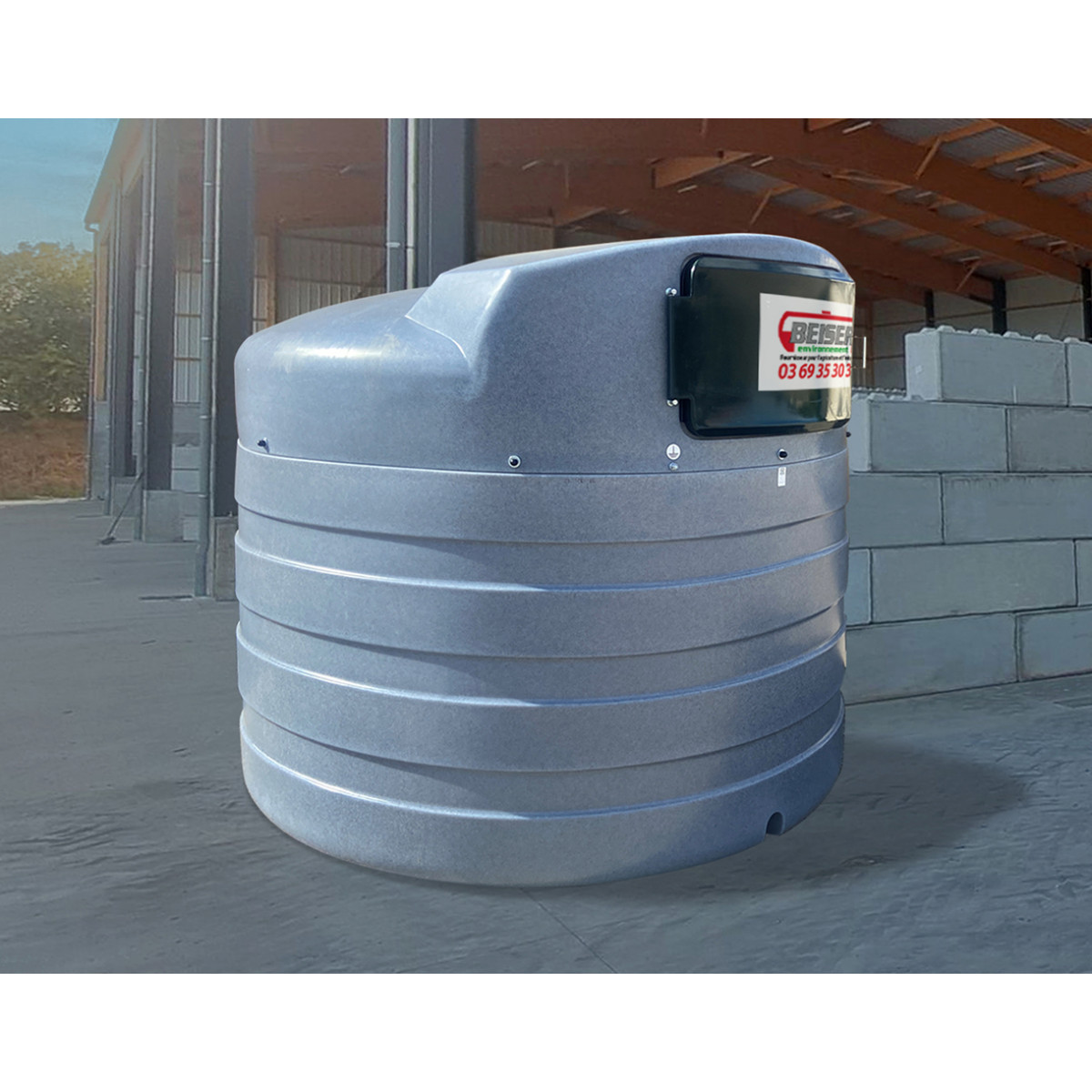 HDPE double wall vertical fuel station 5000 liters