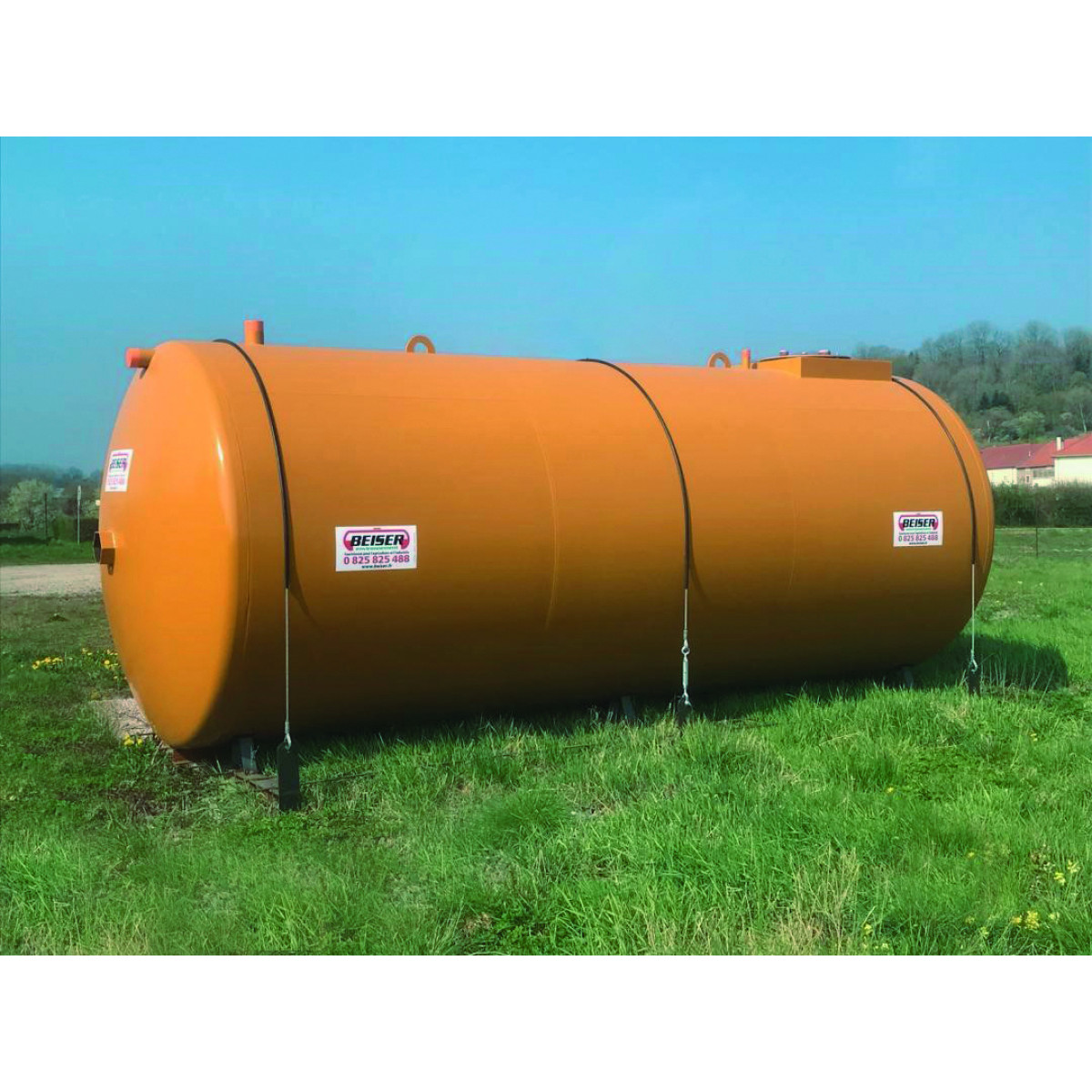 Buried single wall rainwater collection station, 80 000L with pump