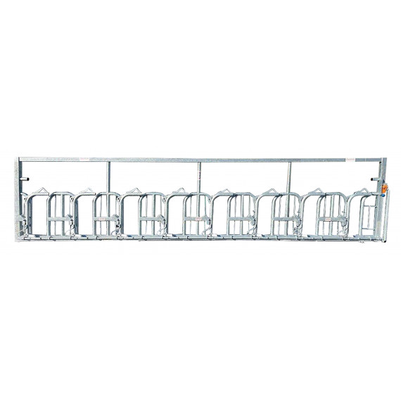 Automatic self-locking Swedish feed front barrier for horned livestock ...